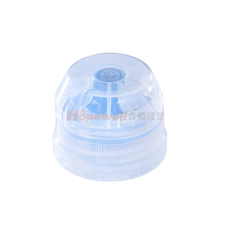 38-400 Bi-color Tamper Evident Water Bottle Sport Lid with Silicone Valve